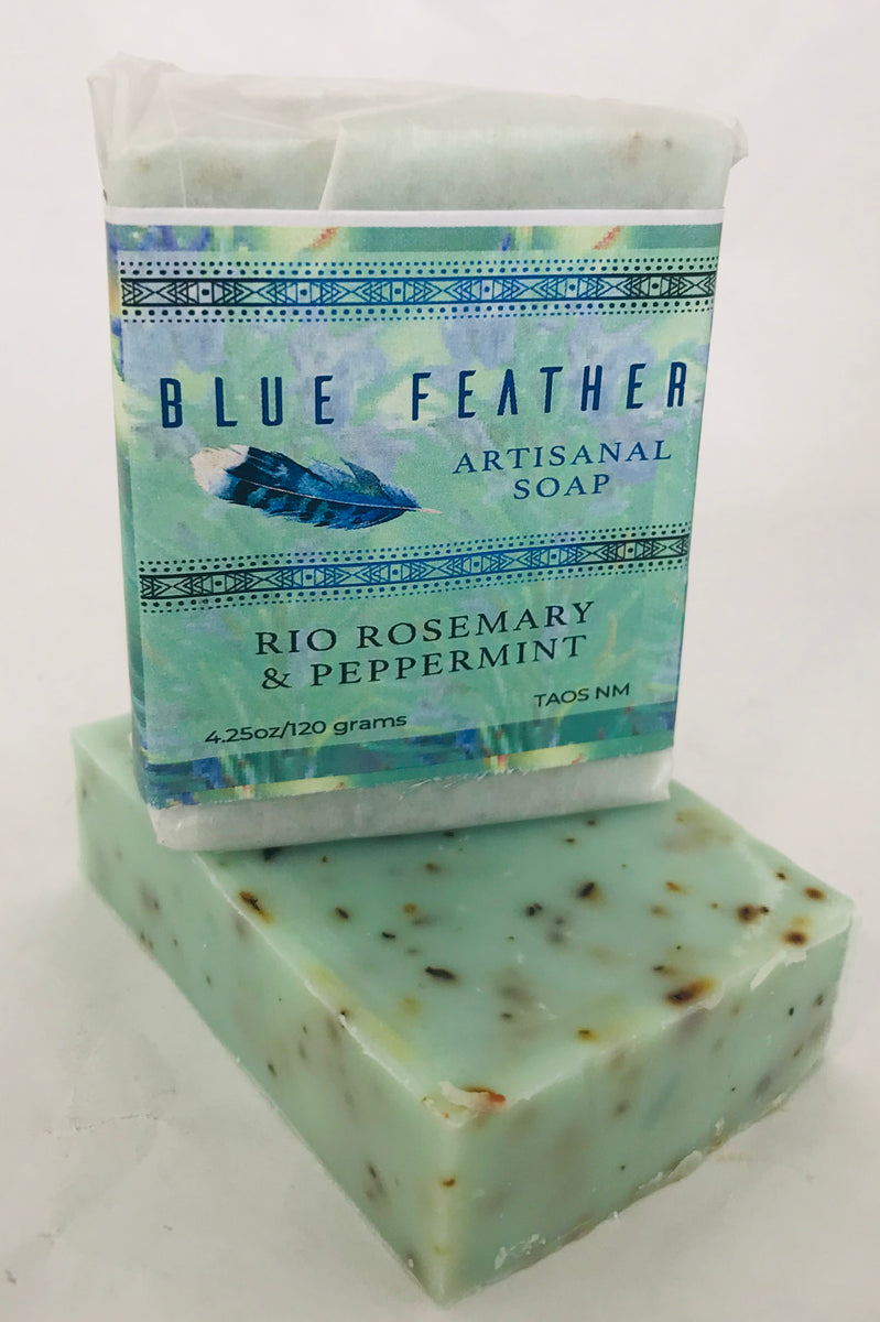 Rio Rosemary-Peppermint Handmade Soap – Blue Feather Naturals